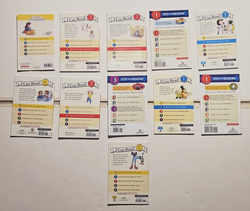 Lot of 11 "I Can Read" paperback books, Levels 0-3 | eBay UK