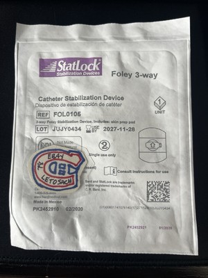 Statlock Stabilization Devices Foley 3-Way 2027-11-28 expiry - FOL0105 ...