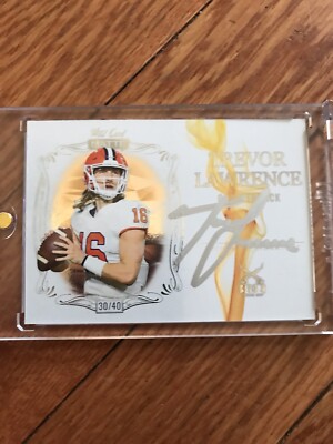 2021 Wild Card Matte Trevor Lawrence silver Autograph Jacksonville Jags ...
