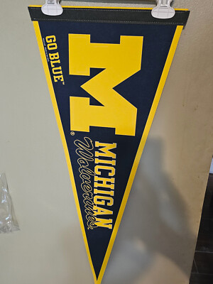 MICHIGAN WOLVERINES 12X30 SOFT FELT WOOL PENNANT 9/23/23 | eBay