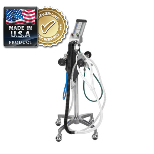 Belmed Portable Nitrous Flowmeter 4 Tank Yoke Mobile Cart with ...