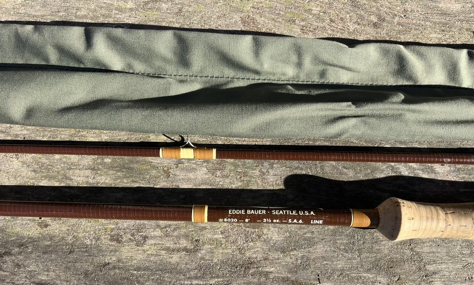 Lamiglas Eddie Bauer 9’ 9wt Fiberglass Fly Rod, Mint | eBay