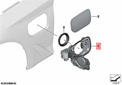 Genuine BMW G30 G38 530e 530eX 530Le Cover Housing Charging Socket ...