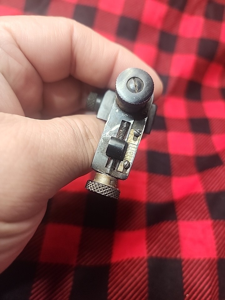 VINTAGE LYMAN WJS RIFLE PEEP SIGHT REAR RIFLE SIGHT LONG RANGE SHOOTING ...