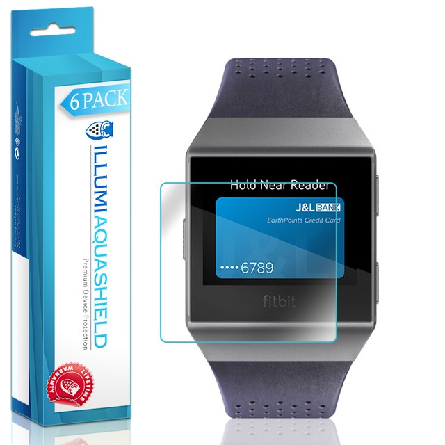 6x Illumi AquaShield Clear Screen Protector for Fitbit Ionic for sale ...