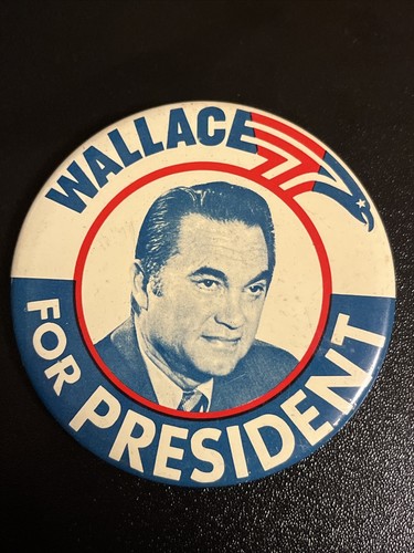 George Wallace for President Vintage 1968 Election Pin Democrat ...