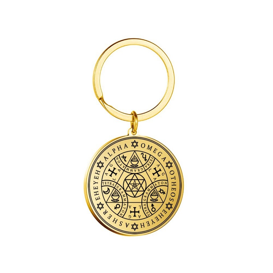 Tetragrammaton Amulet Pendant Keyring Magic Board Enochian Angel Magic ...