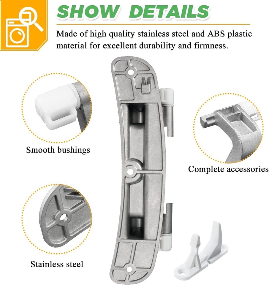 Washer Door Hinge for Frigidaire Affinity FAFW4011LW0 FAFS4272LW0 ...