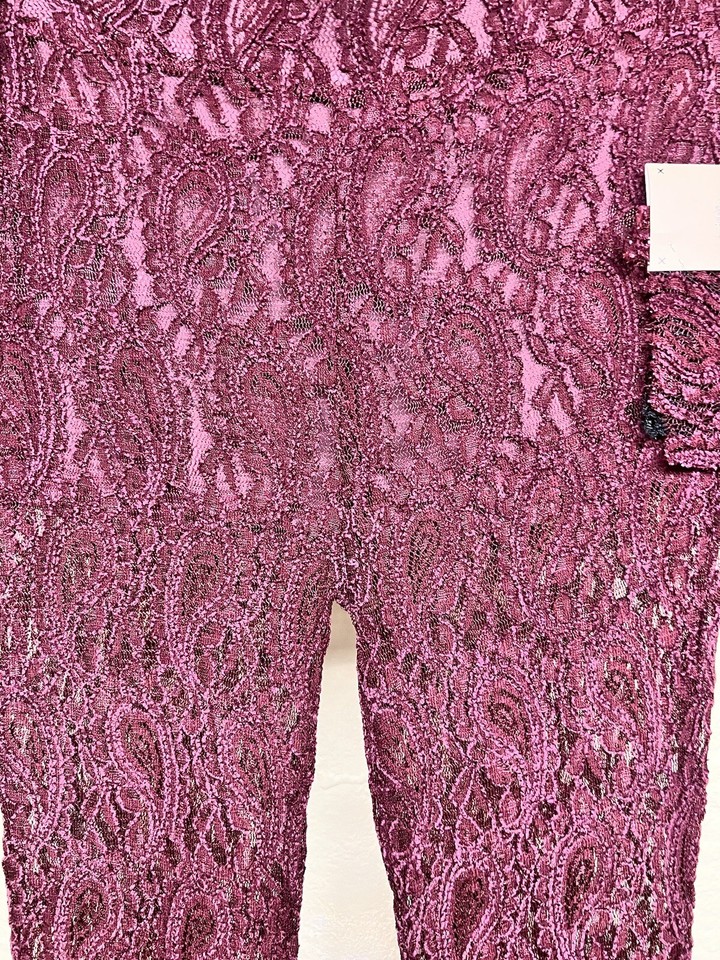 Sea Gypsies By Lost Free To Wander Lace Bell Pants Bitter Burgundy Size ...
