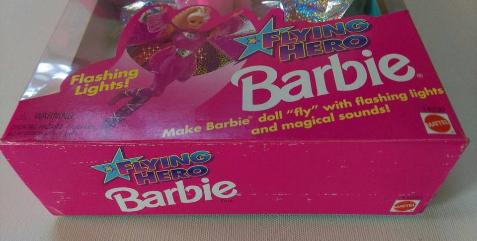 Flying Hero Barbie Doll #14030 New 1995 Mattel mini Marvel comic book ...
