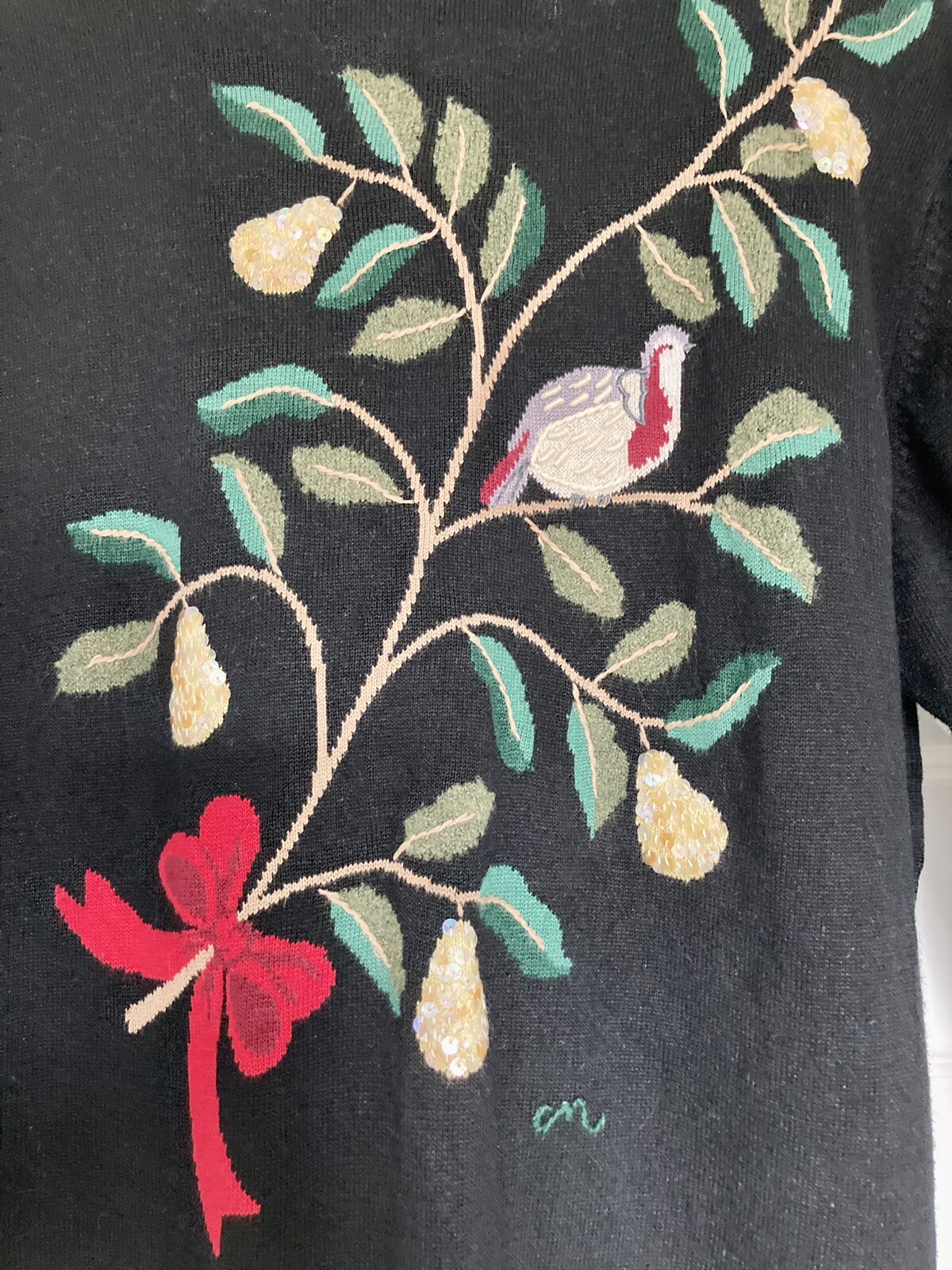 Vintage Claire Murray Partridge Pear Tree Embroidered… - Gem