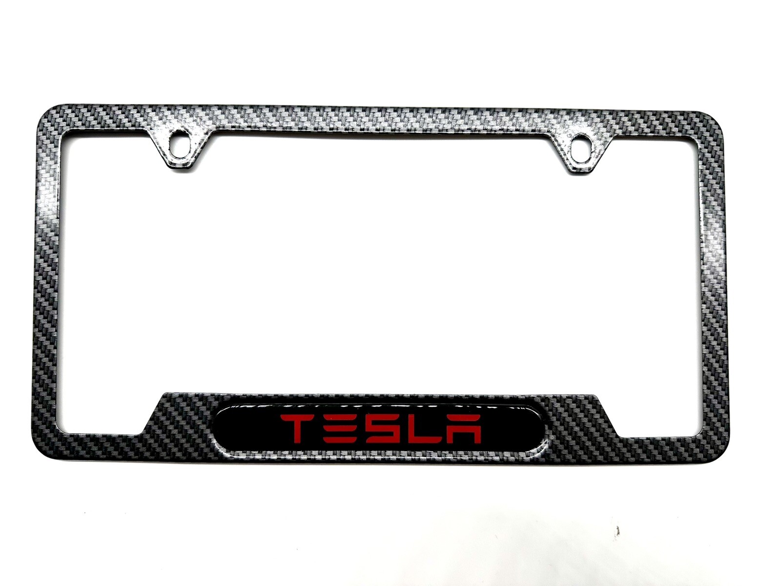 Carbon Fiber Stainless Steel License Plate Frame Holder For TESLA model ...