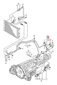 Genuine AUDI A4 allroad quattro Avant S4 Oil Pressure Line 8K0317818CD ...