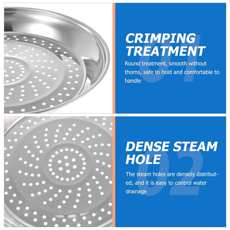 Stainless Steel Steamed Cake Rack Steamer Plate Cooking Tray for | eBay ...