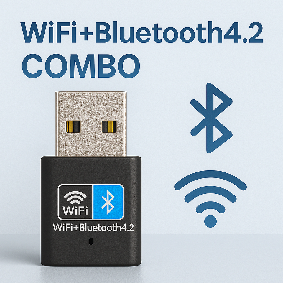 WiFi 150mbps + Bluetooth USB Adapter, 2.4G, Bluetooth 4.2 for PC | eBay