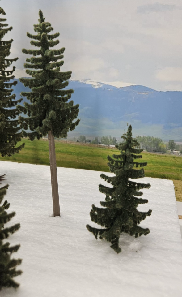 Busch (Germany) HO/TT Scale Scenery - Eight Premium Spruce Forest Trees ...