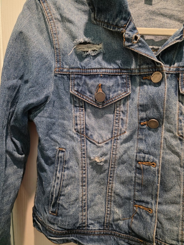 Black Label Blue Jean Jacket With Pockets, Color: Blue Jean Size ...