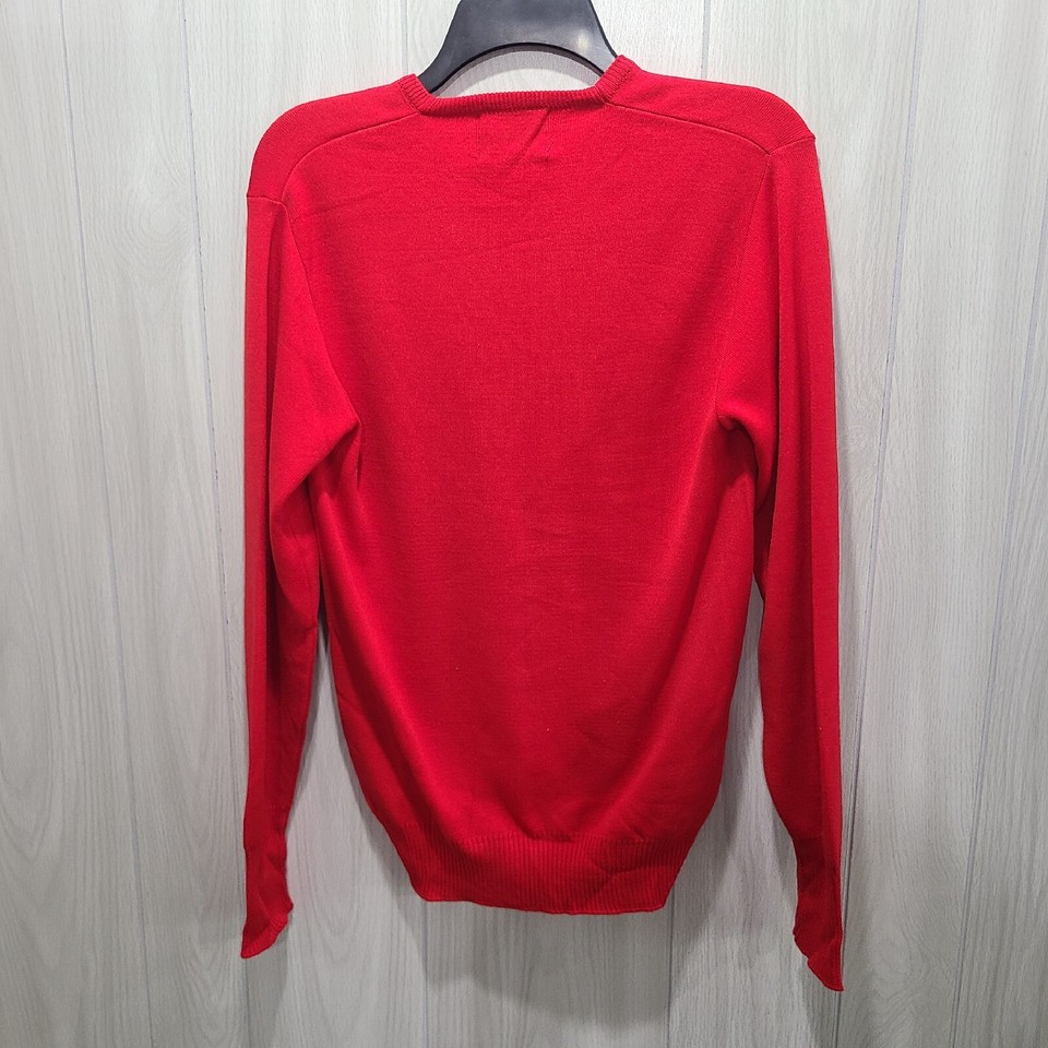 Vintage Ban Lon By Campus Sweater Size 38 Red Office Holidays Festival ...