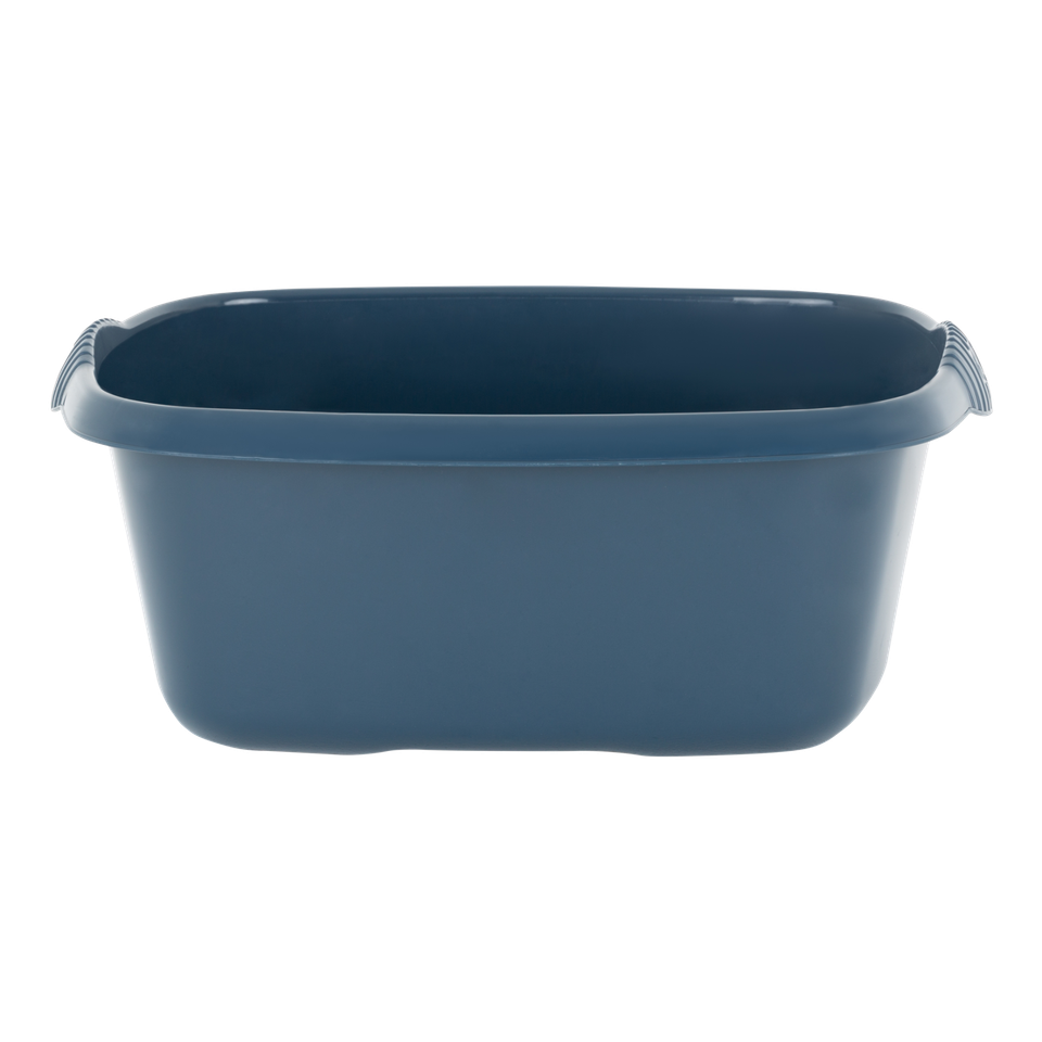 39cm Rectangular Plastic Washing Up Bowl 12L Capacity Portable Sink ...