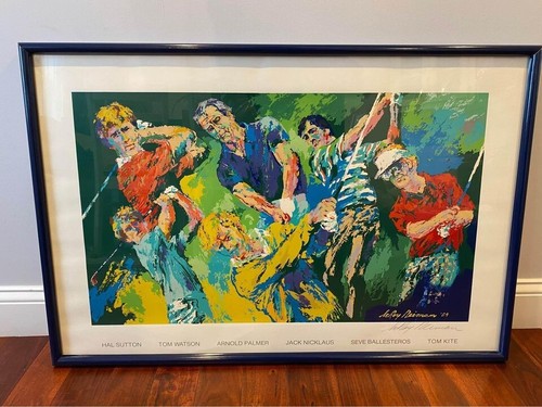 FRAMED LEROY NEIMAN "GOLF Winners Big Six Golf" Limited Serigraph ...