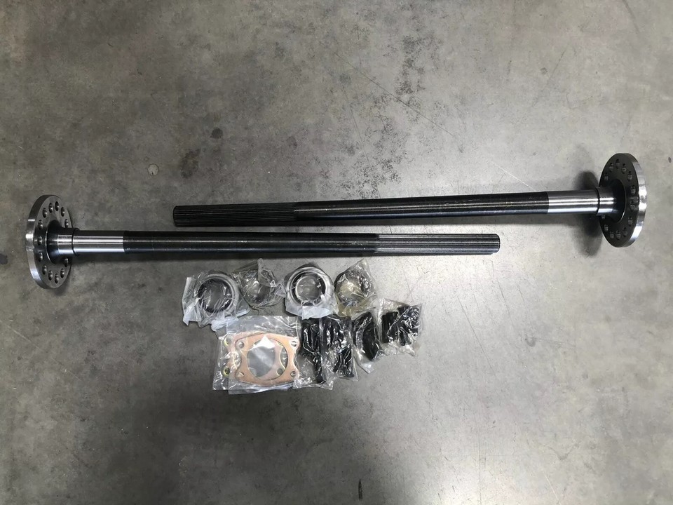 NEW FORD 9 INCH REAR END ROUND STYLE W/ 31 SPL AXLES & HARDWARE 55 ...