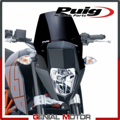 PUIG WINDSHIELD BLACK 6009N for KTM DUKE 690 R 2012 / 2018 | eBay