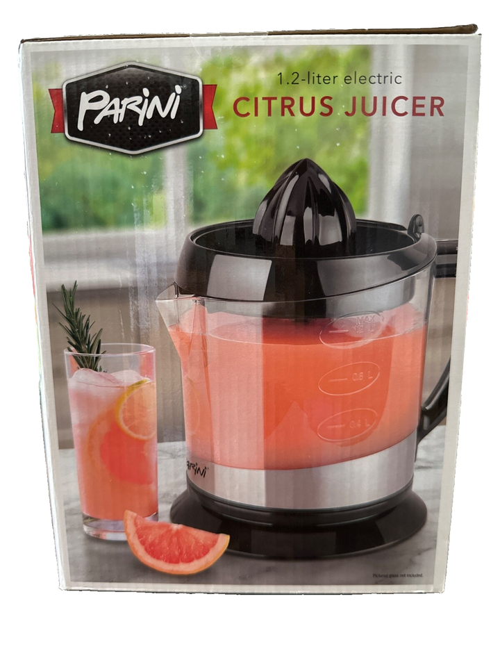 Parini Black & Silver 1.2 Liter Electric Citrus Juicer 40oz Capacity | eBay