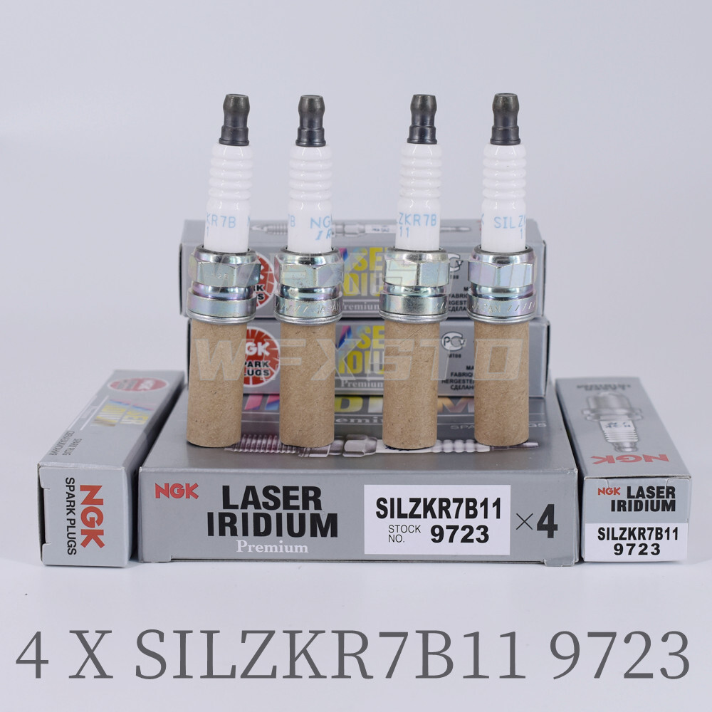 4Pcs SILZKR7B11 Laser Iridium Spark Plugs NGK 9723 For Hyundai Elantra ...