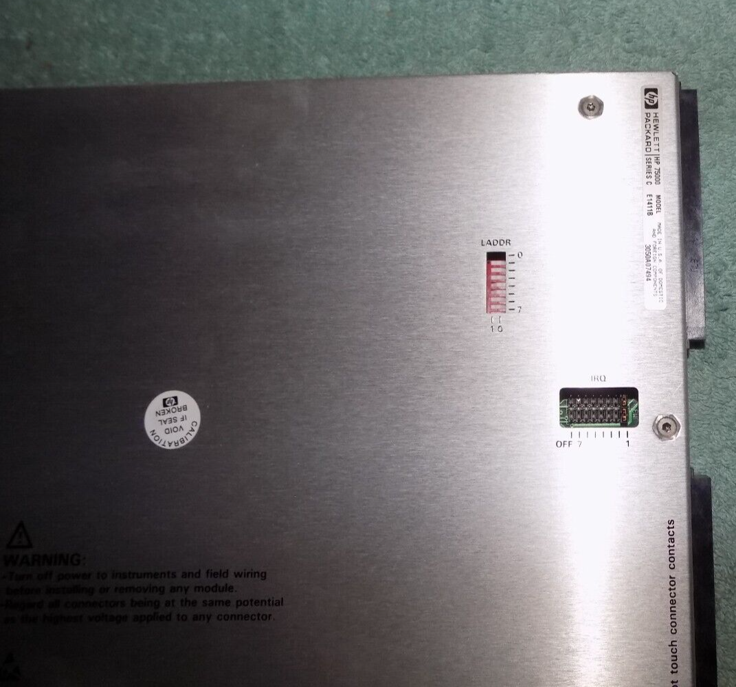 HP Agilent 75000 Series C E1411B 5 1/2 DIGIT Multimeter VXI Module for ...