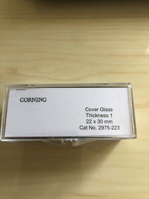 Corning 2975-223 Cover Glass No.1, 22x30mm (case of 100) | eBay