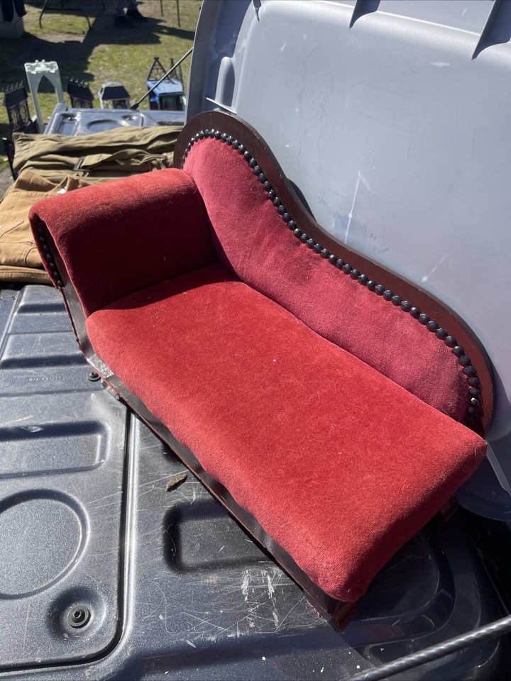 Victorian Salesman Sample Miniature Doll Size Chaise Lounge Fainting ...