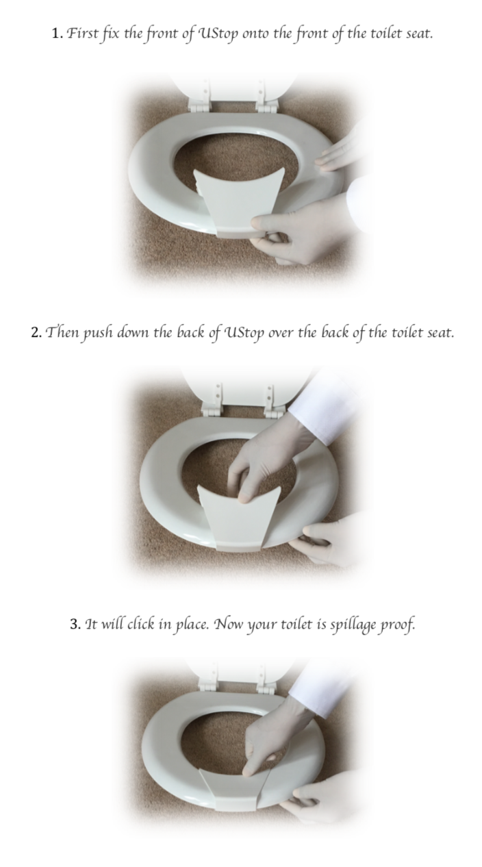 UStop Pee Stopper Urine Deflector - Pee Guard - Stop Wee Spills | eBay UK