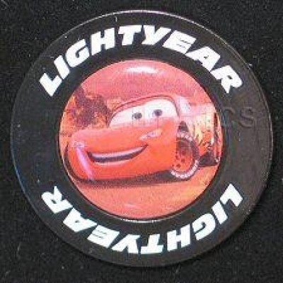 Disney Pin: Disney Store - Cars - Lightning McQueen in Lightyear Tire ...