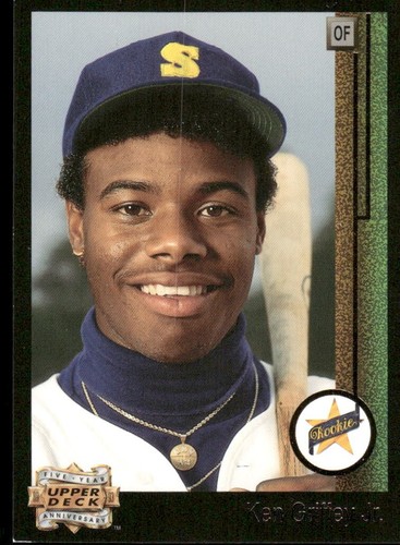KEN GRIFFEY JR 1993 UPPER DEECK RC RETRO 1989 BLACK A1 MARINERS RARE SP ...