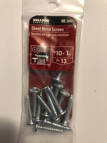 Bulldog Hardware #10 x 1" Sheet Metal Screws: Qty 13 | eBay