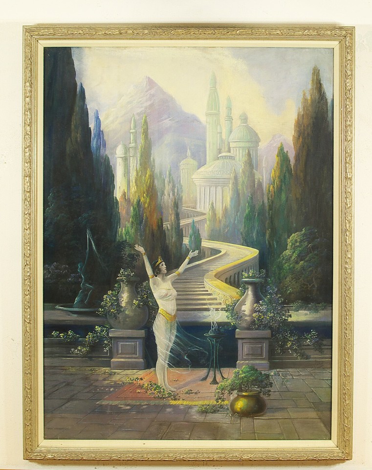 George Hadland (American) "The High Priestess" Original Pastel Painting ...