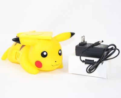 Pikachu Wireless Phone Charger w 3 USB Ports Light Up Cheeks Tested ...