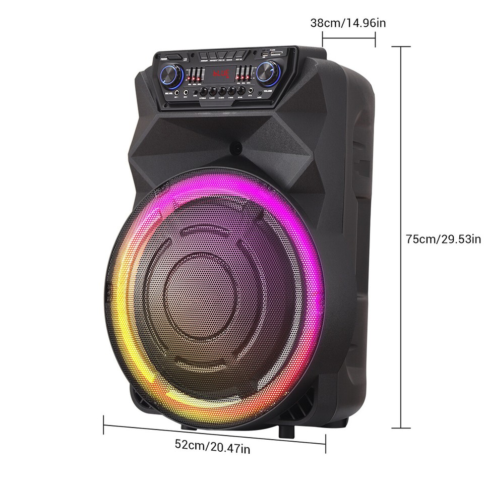 4500W Portable Bluetooth Speaker 18'' Woofer High Power Sound w ...