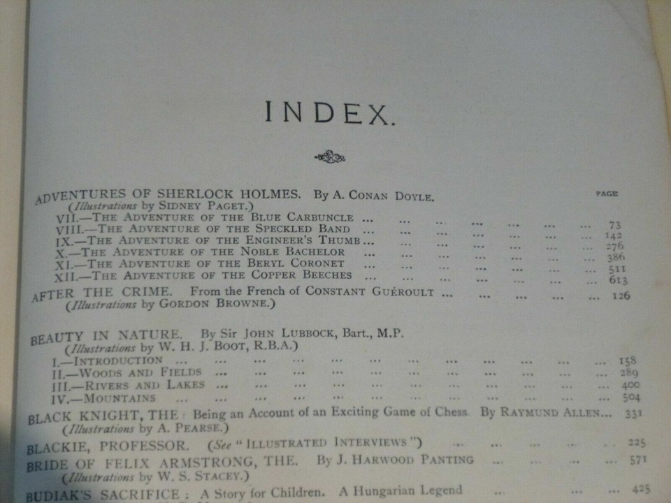 Sherlock Holmes 1st Edition Strand Magazines VOLS 1 TO 40 1891-1910 ...