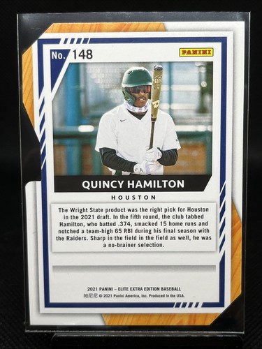 2021 Panini Elite Extra Edition #148 Quincy Hamilton Decade Die Cut ...