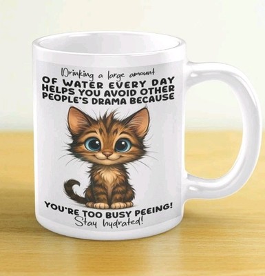 Cat Quirky Banter 11oz Mug Cup Coffee Tea Funny Cheeky Humour Novelty ...