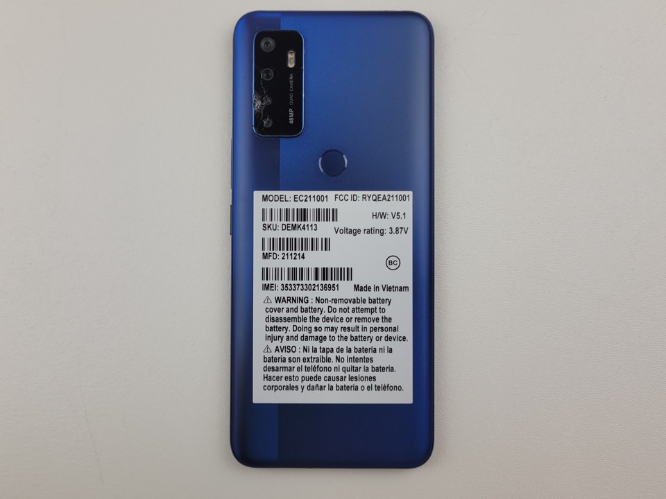 Cricket Dream 5G (EC211001) 64GB (GSM Unlocked) (Cricket) - SMALL ISSUE ...