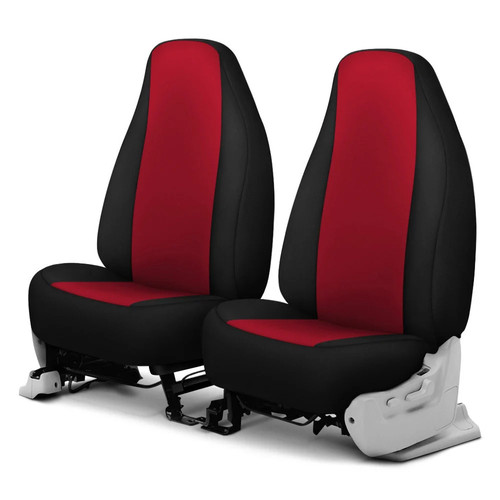 For Chevy G30 78-95 Genuine Neoprene 1st Row Red w Black Custom Seat ...