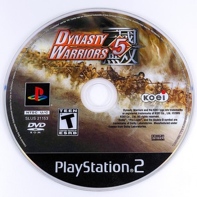 2005 Sony Playstation 2 PS2 Koei Dynasty Warriors 5 Video Game Working ...