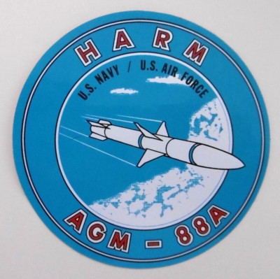 Promotional Stickers Harm AGM-88A Anti Radar Air Floor Rocket US Navy ...