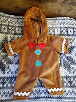 Build A Bear Gingerbread Man Christmas Costume New with tag | eBay