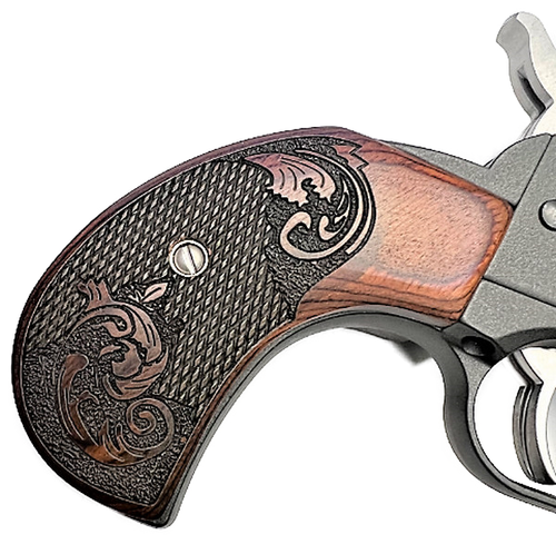 Replacement Grips for Ruger Wrangler Birdshead Rosewood Carved Scroll ...