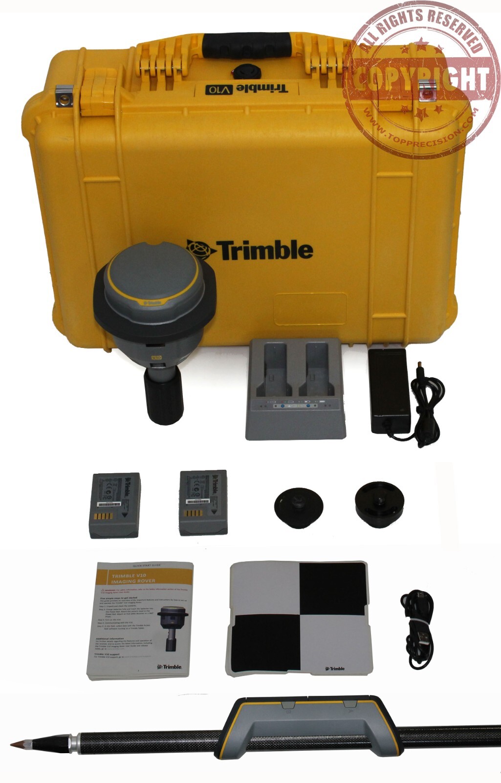 TRIMBLE V10 IMAGING ROVER, RTK GPS,ROBOTIC, SURVEYING, R10, R12, ACCESS ...