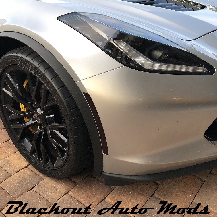 2014-2019 Chevrolet C7 Corvette Complete Reflector Blackout Kit Vinyl ...
