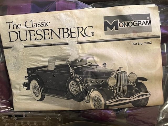 Vintage 1976 Monogram Model #2302 Duesenberg SJ Roadster in Box | eBay